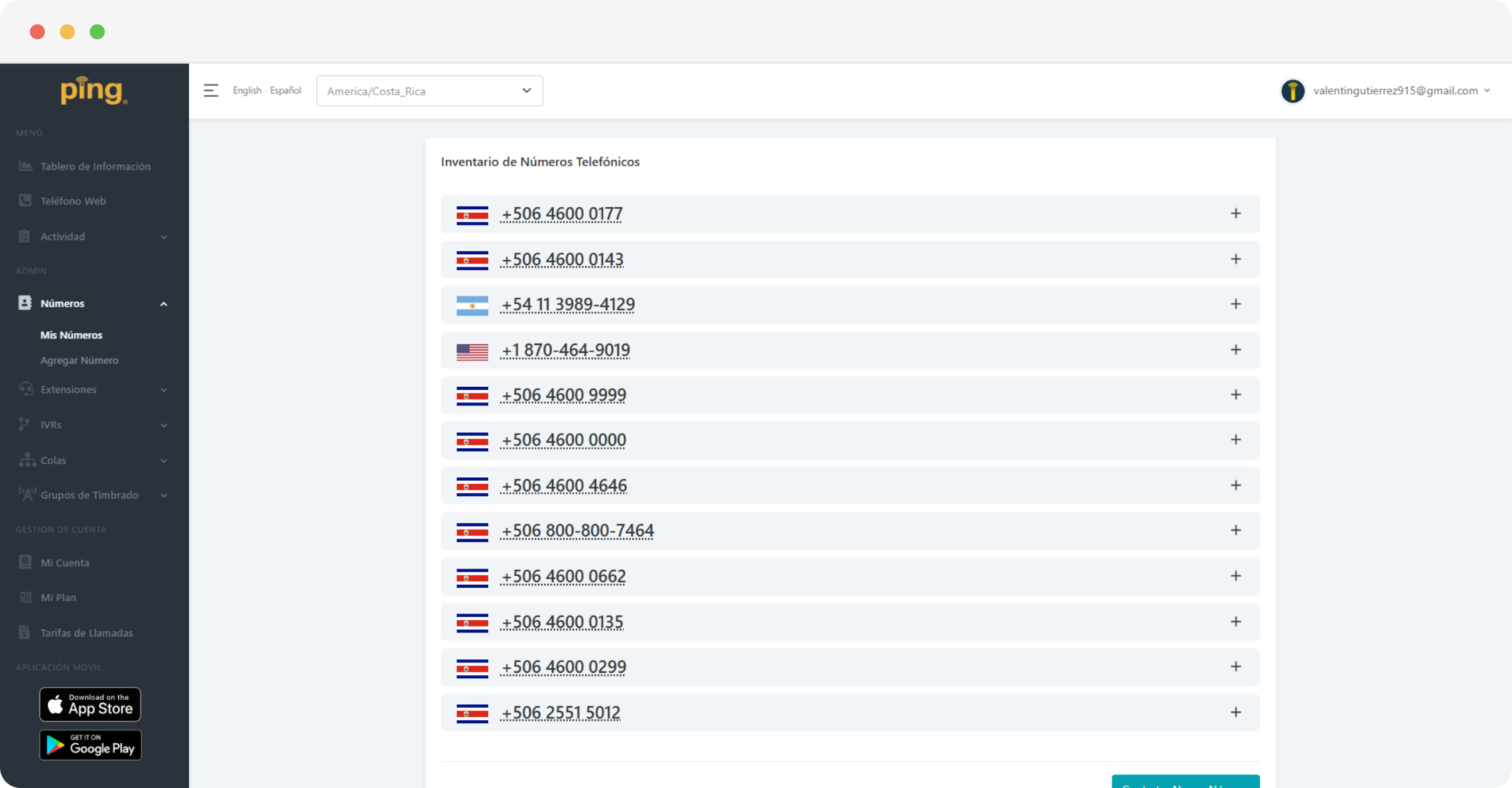 Planes y Precios | Telefonía VoIP flexible para empresas | Ping